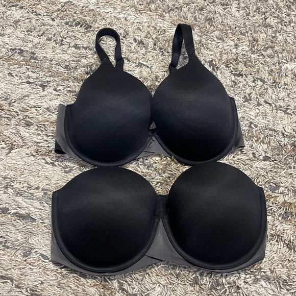 SPANX | Intimates & Sleepwear | Spanx Set2 Black Pillow Cup Lined ...